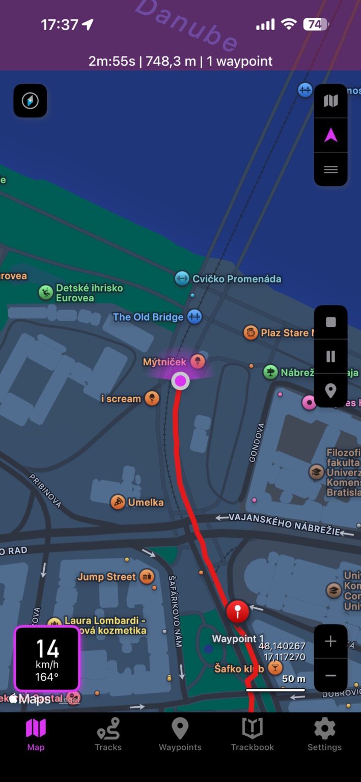 GPX Viewer PRO 1.30 (iOS) – redesigned map screen, new coordinate types ...